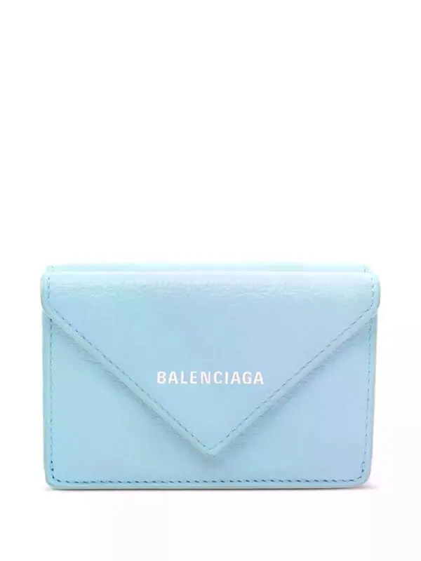 Balenciaga 2000s Papier Trifold Wallet - Blue