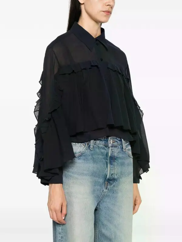 Dorothee Schumacher Ruffled Silk Blouse