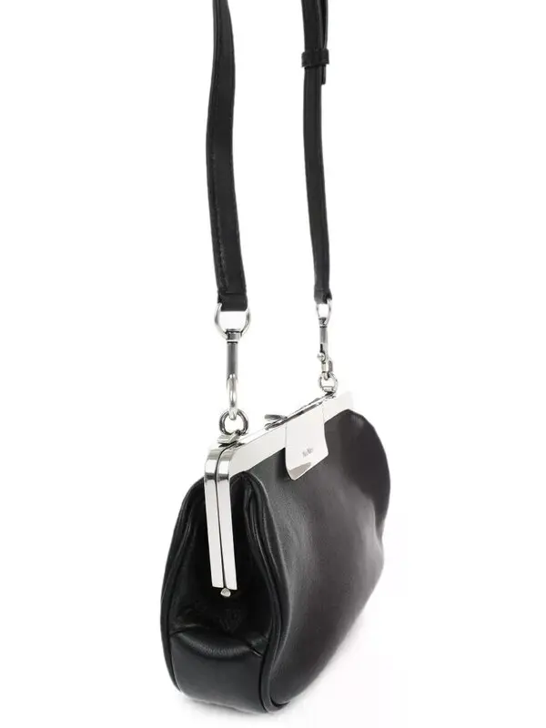 Max Mara Snap-closure Leather Clutch Bag