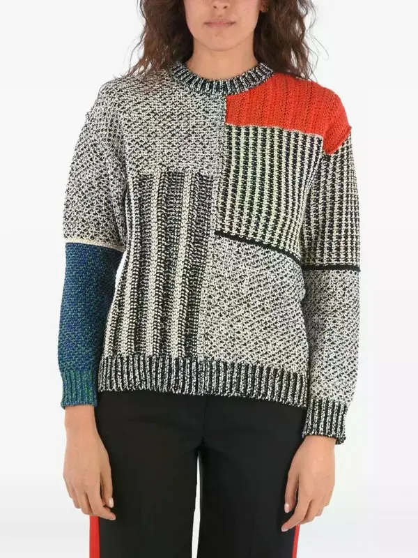 Stella McCartney Patchwork Crochet-knit Sweater