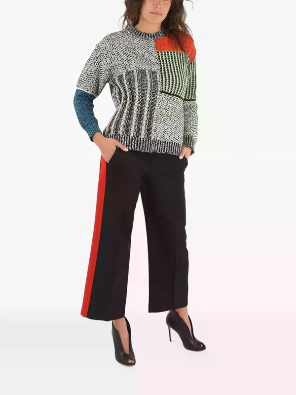 Stella McCartney Patchwork Crochet-knit Sweater
