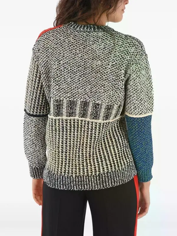 Stella McCartney Patchwork Crochet-knit Sweater