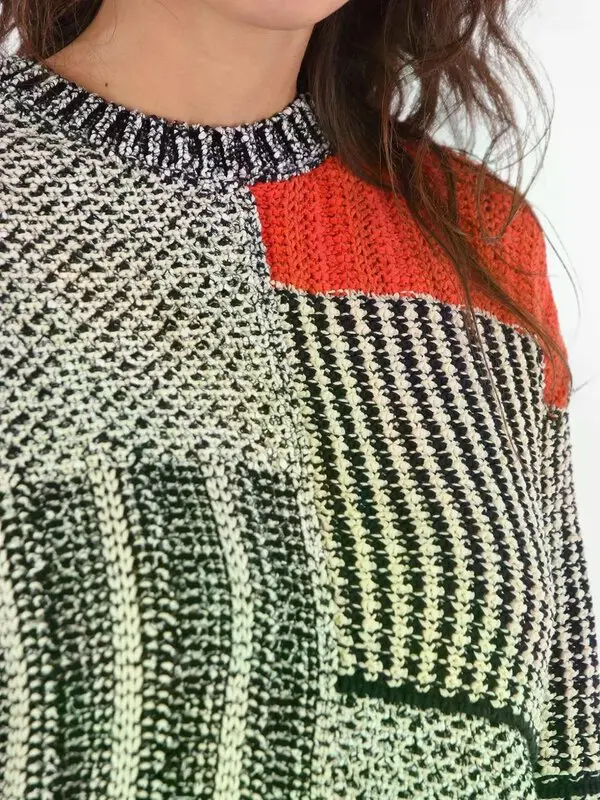 Stella McCartney Patchwork Crochet-knit Sweater