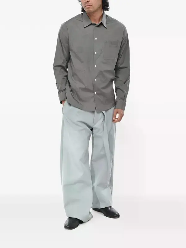 Off-White Embroidered-logo Poplin Shirt