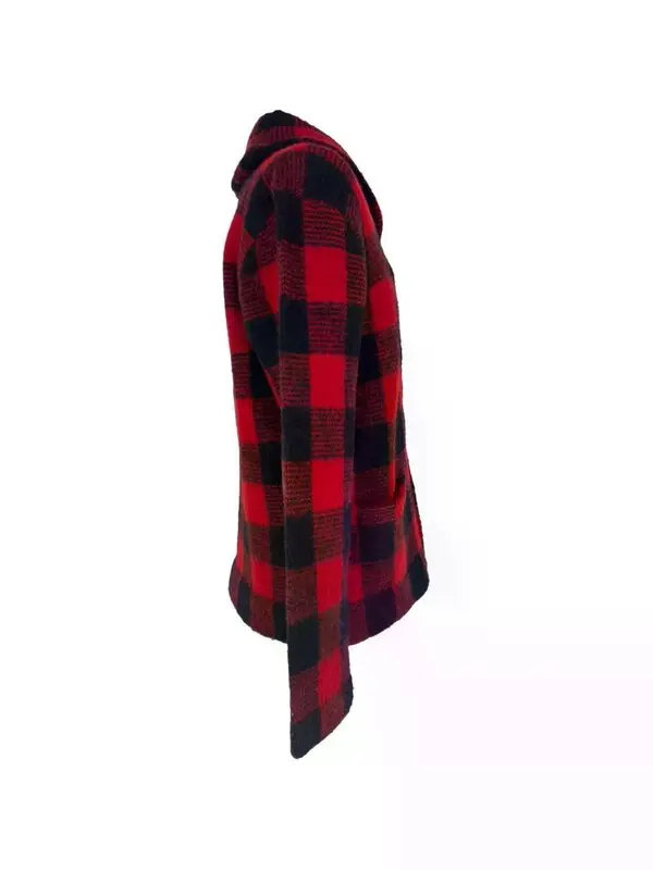 Ralph Lauren 2021 Plaid Leather-patch Wool Cardigan