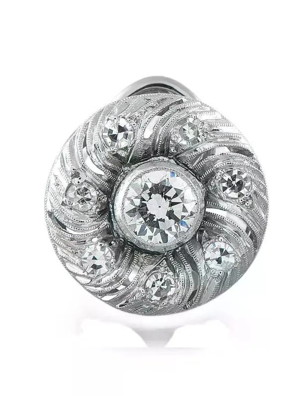 LB EXCLUSIVE Swirl Design Diamond Earrings