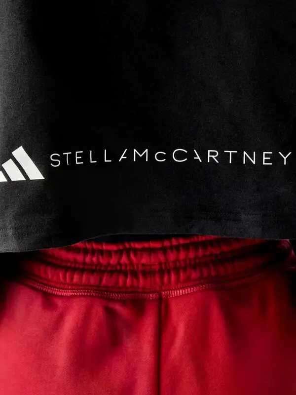 Adidas By Stella McCartney Wrap-style Cropped Hoodie