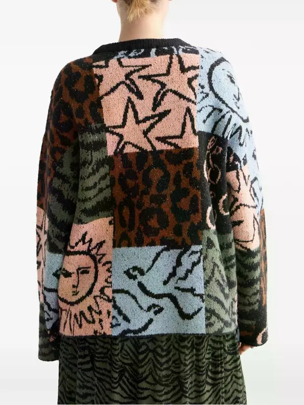 Scotch & Soda Patchwork Intarsia Knit Sweater