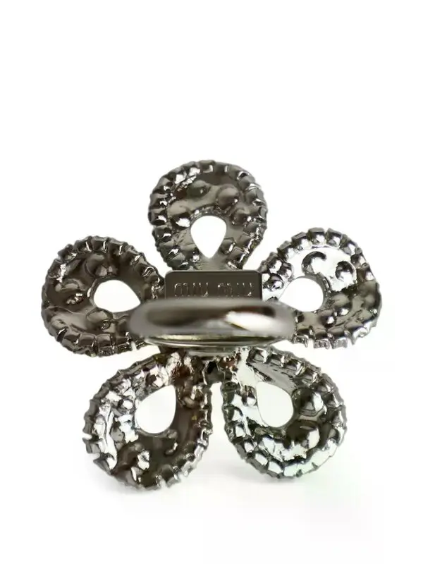 Miu Miu Crystal Flower Ring