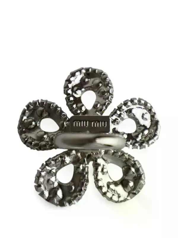 Miu Miu Crystal Flower Ring