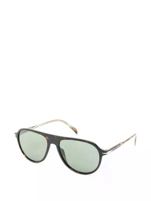DB EYEWEAR BY DAVID BECKHAM Tortoiseshell-effect Rectangle-frame Sunglasses