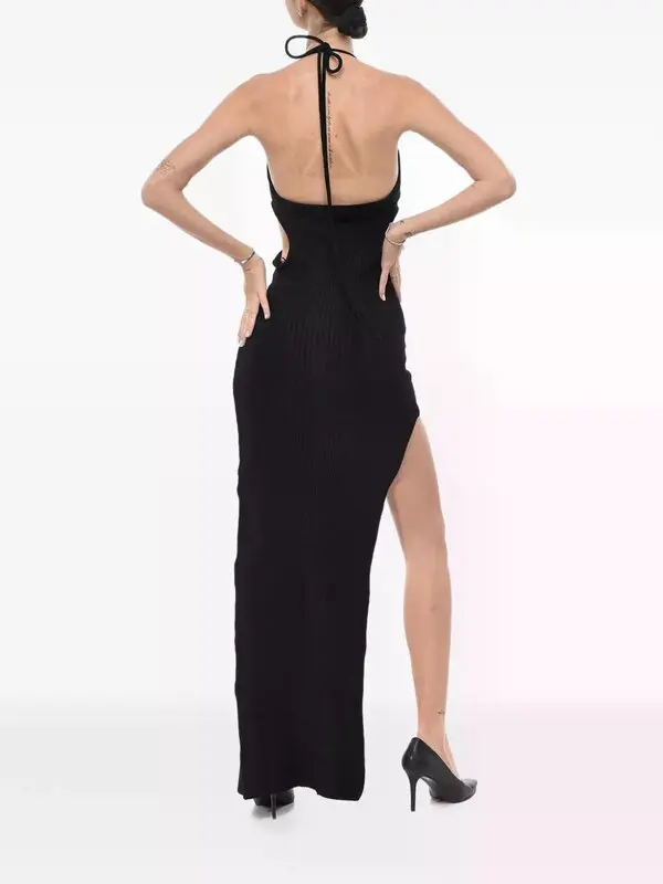 Off-White Cut-out Peony Maxi Dress