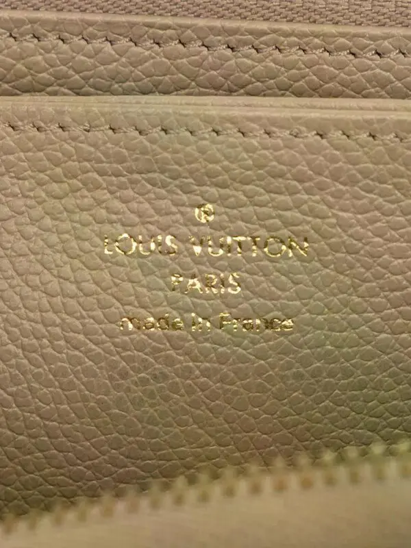LOUIS VUITTON 2010-2026 Bicolor Monogram Empreinte Giant Zippy Wallet Long Wallets - Brown