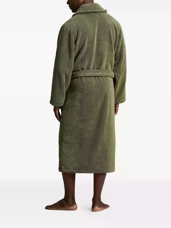 Polo Ralph Lauren Pony-embroidered Shawl-collar Robe - Green
