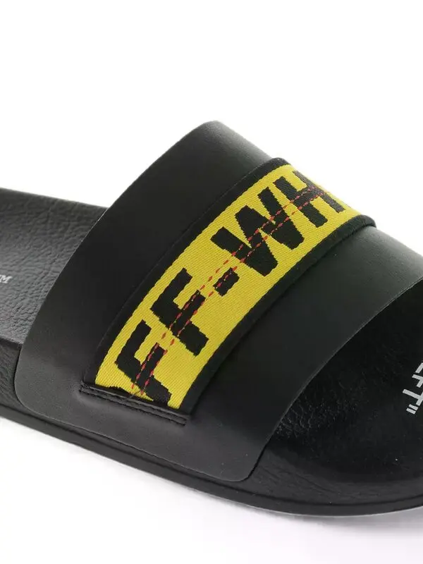 Off-White Industrial Logo-strap Slides