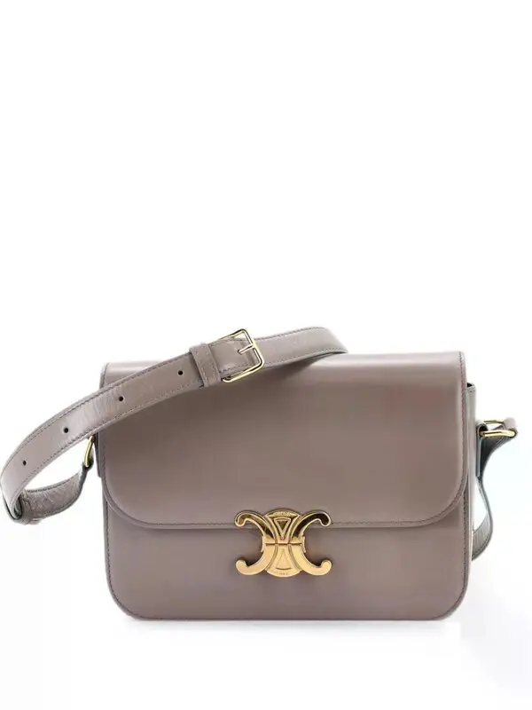 Celine Triomphe Shoulder Bag In Smooth Calfskin