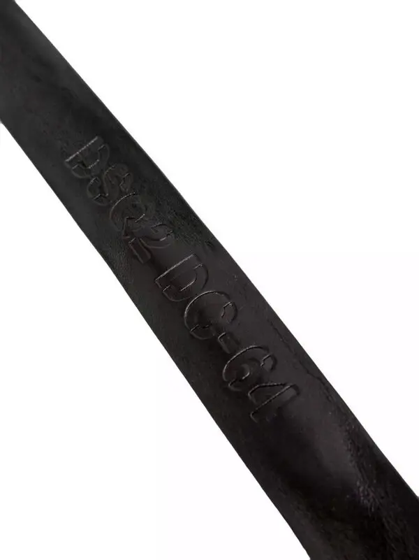 Dsquared2 Logo Debossed Leather Belt