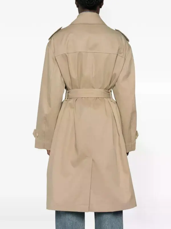 Saint Laurent Double-breasted Belted Trench Coat