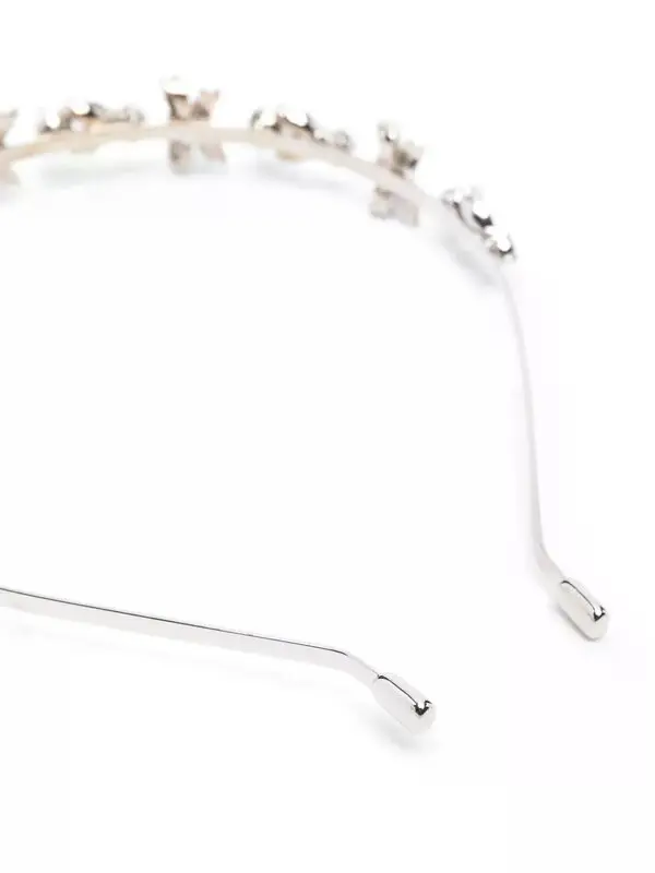 SELF-PORTRAIT Bow Detail Crystal-embellished Headband
