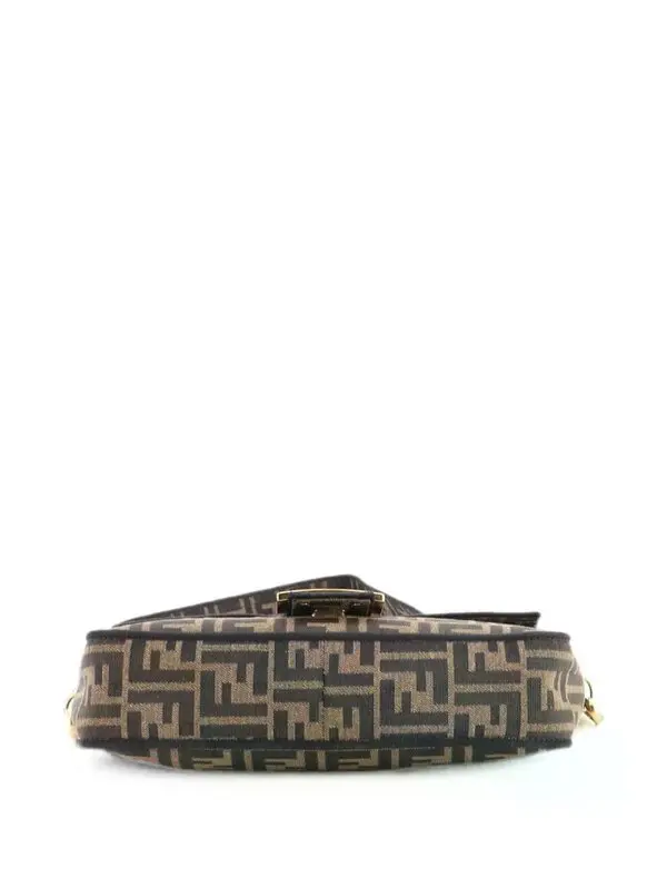 Fendi Baguette Nm Bag Zucca Canvas Medium Shoulder Bag