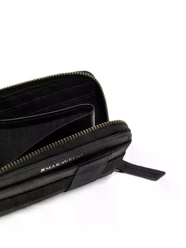 MAKAVELIC Square Logo-detail Leather Wallet