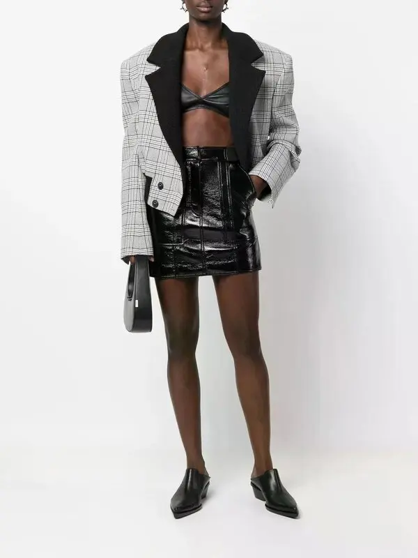 THE MANNEI Sierra Leather Cropped Tank Top