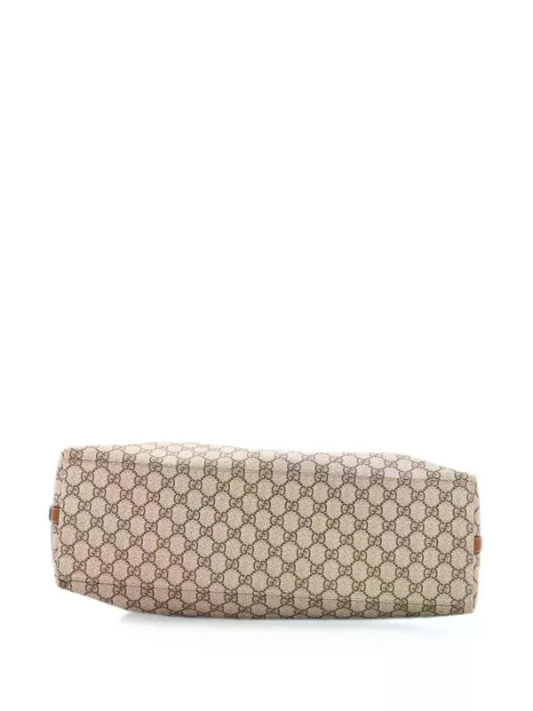 Gucci Emblem Gg Coated Canvas Maxi Tote Bag