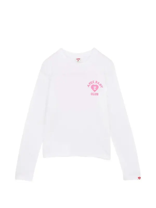 AAPE BY *A BATHING APE Mini Heart Logo T-shirt - White
