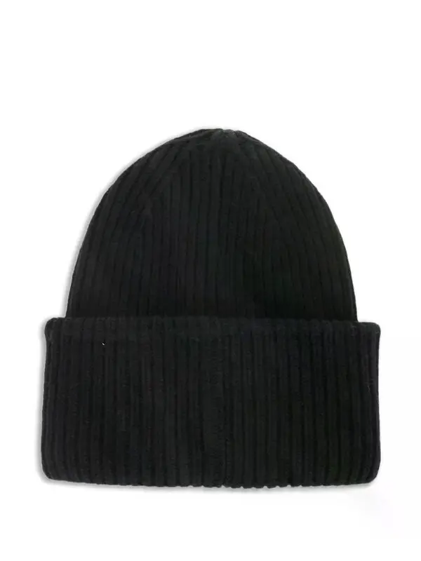 Dsquared2 Logo Patch Ribbed Knit Beanie