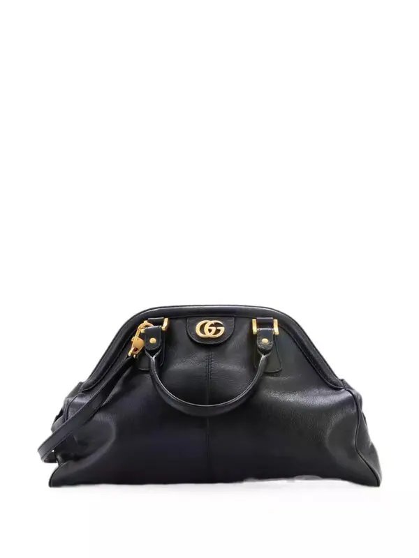 Gucci Re Top Handle Bag Leather Medium Satchel