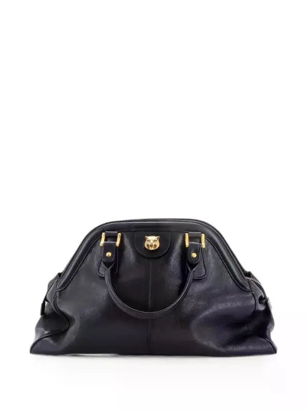 Gucci Re Top Handle Bag Leather Medium Satchel
