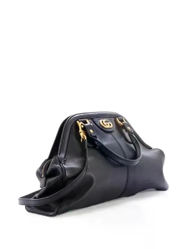 Gucci Re Top Handle Bag Leather Medium Satchel