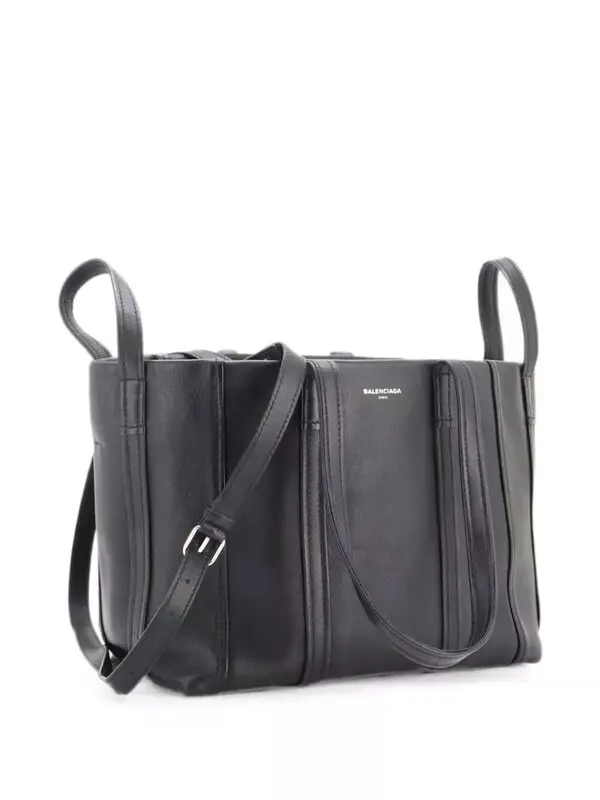 Balenciaga Laundry Day Cabas Leather Small Tote Bag
