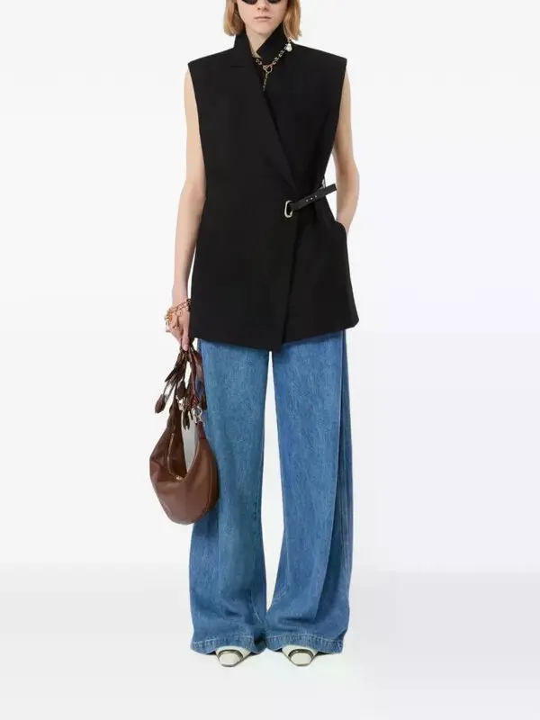 Sportmax Belted Sleeveless Blazer