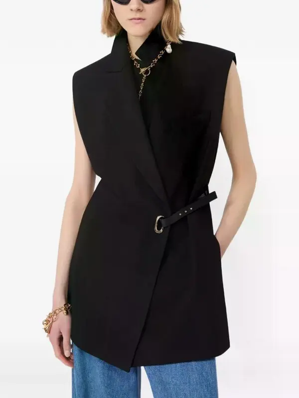 Sportmax Belted Sleeveless Blazer