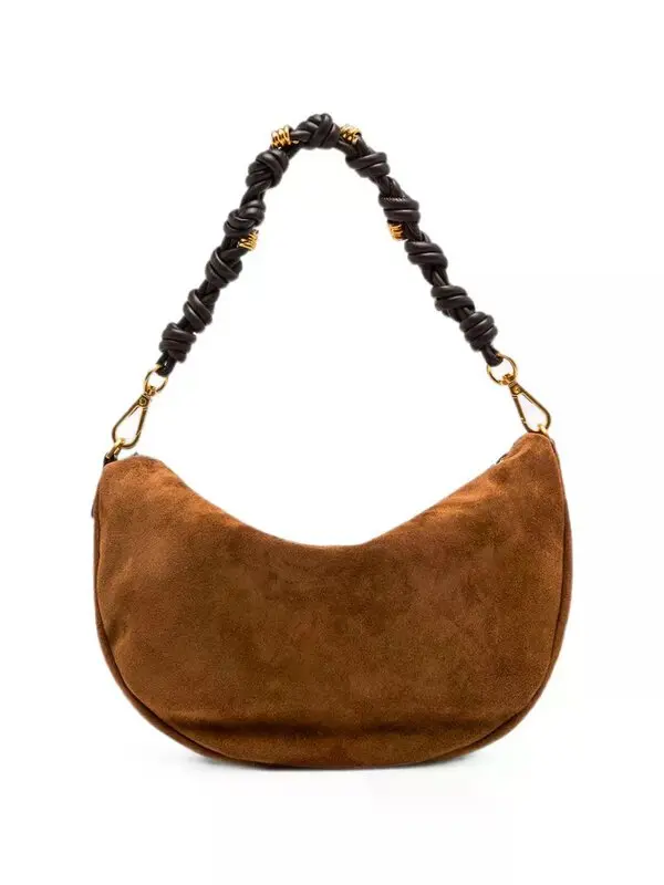 GIANNI CHIARINI Small Suede Knotted-strap Tote Bag