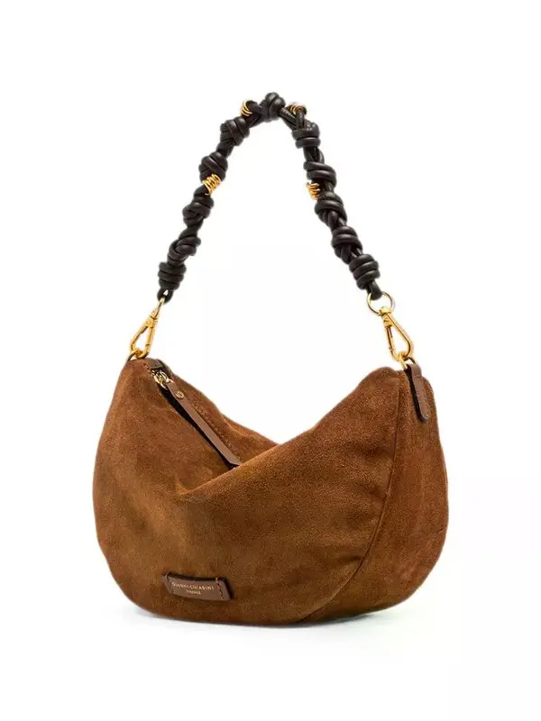 GIANNI CHIARINI Small Suede Knotted-strap Tote Bag