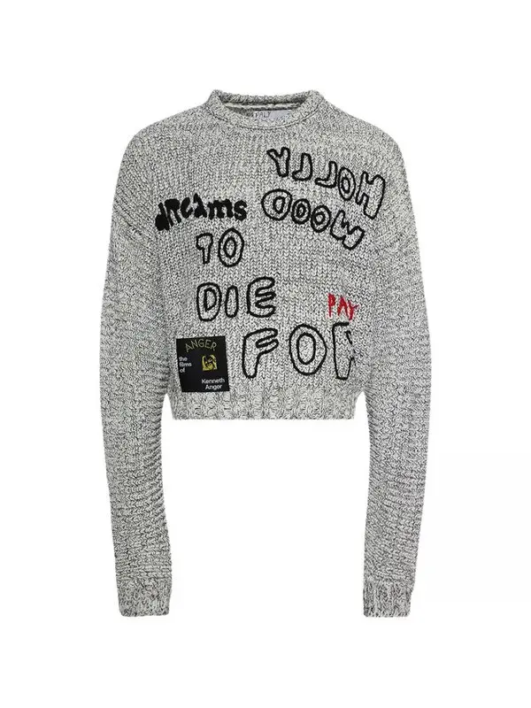 PALY To Die For Slogan-embroidered Sweater