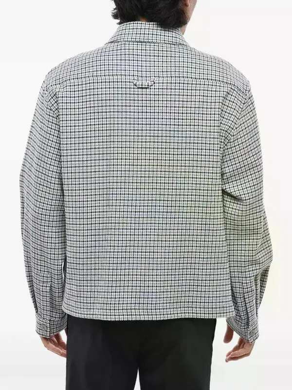 Palm Angels Checked Zip-up Overshirt