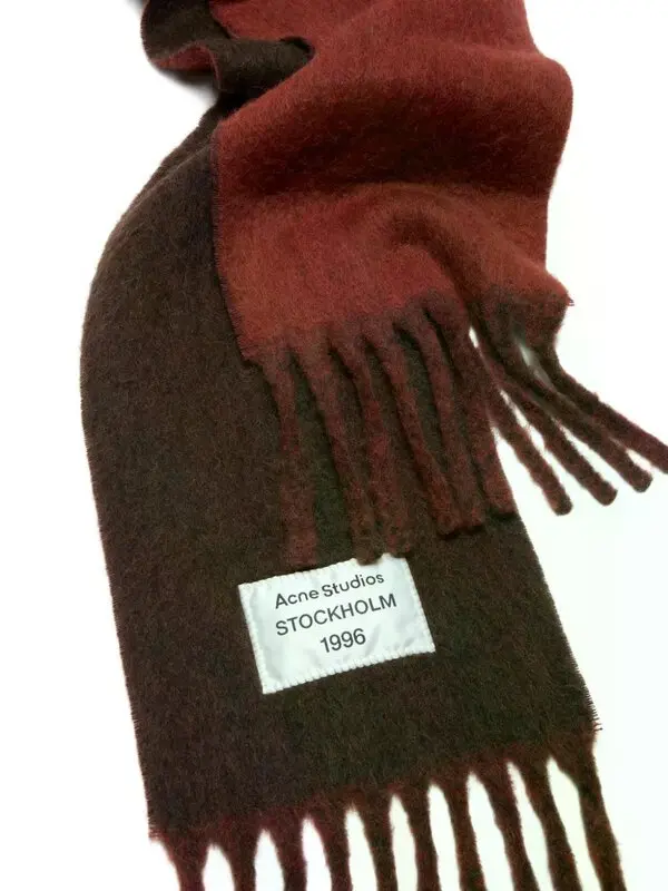 Acne Studios Two-tone Fringed Scarf