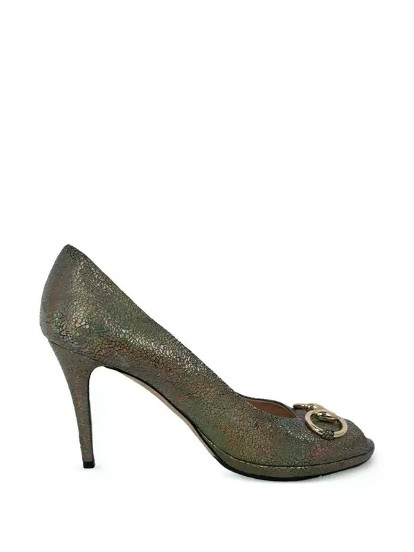 Gucci New Hollywood Horsebit Pumps - Grey