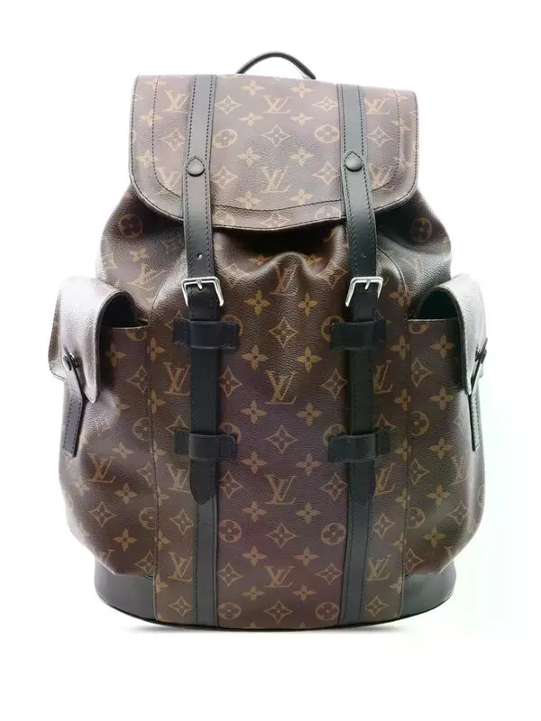 LOUIS VUITTON Monogram Macassar Christopher Mm Backpack