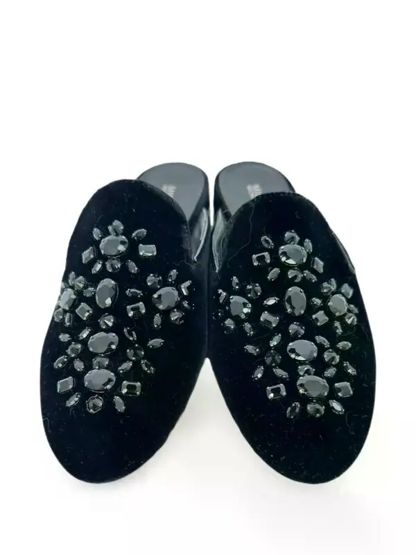 Michael Kors Crystal-embellished Velvet Mules