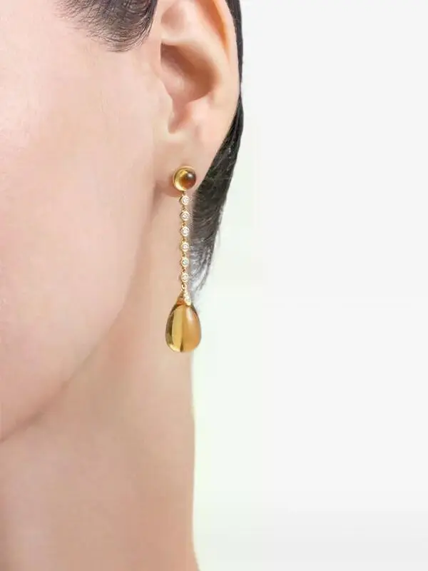 Goshwara Citrine And Diamond Earrings