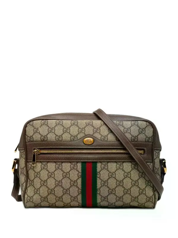 Gucci 2016-2026 Gg Supreme Ophidia Crossbody Bag - Neutrals