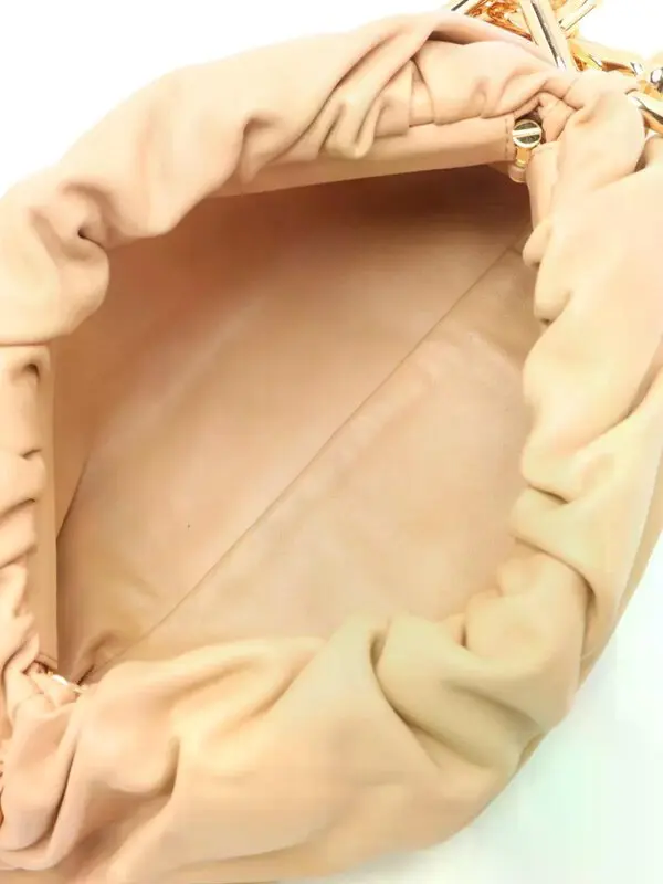 Bottega Veneta Lambskin Chain Pouch Shoulder Bag - Neutrals