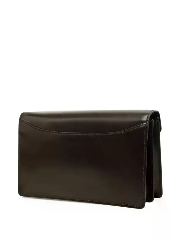 FERRAGAMO 2010-2026 Leather Dial Lock Clutch Bag