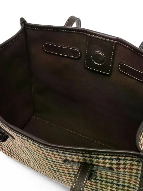 GIANNI CHIARINI Medium Houndstooth Tote Bag