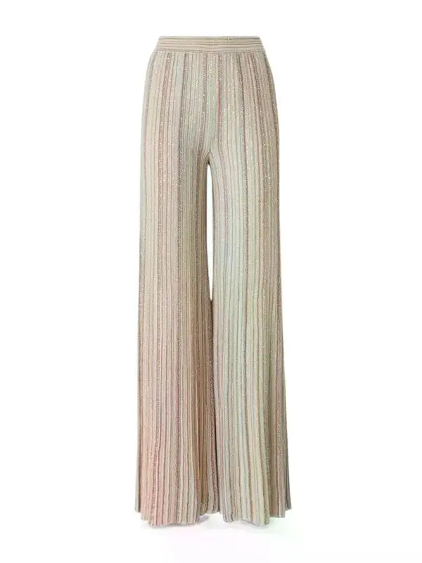 Missoni Ribbed Palazzo Trousers With Sequins