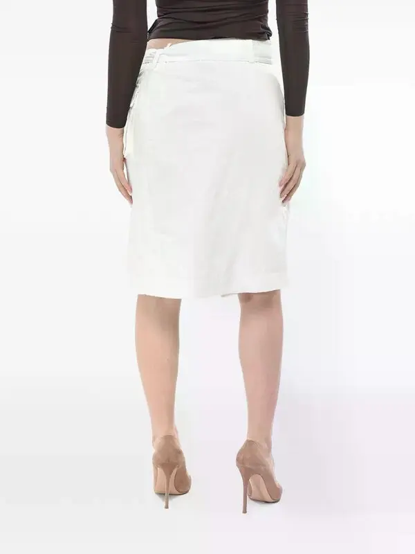FERRAGAMO Belted Midi Skirt